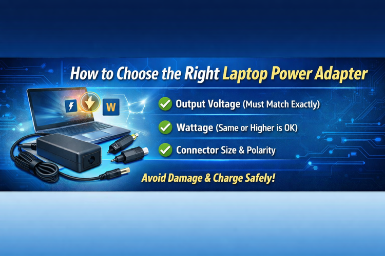 Choosing the Right Laptop Power Adapter: What You Need to Know – Dr Battery