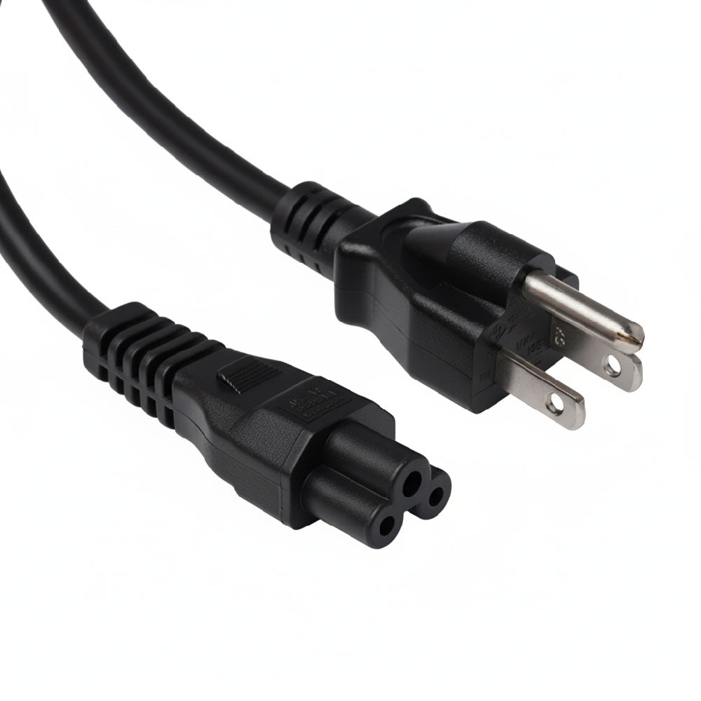 Universal 3-Prong AC Power Cord, IEC C5 Cloverleaf, 1.8M, 250V 2.5A ...